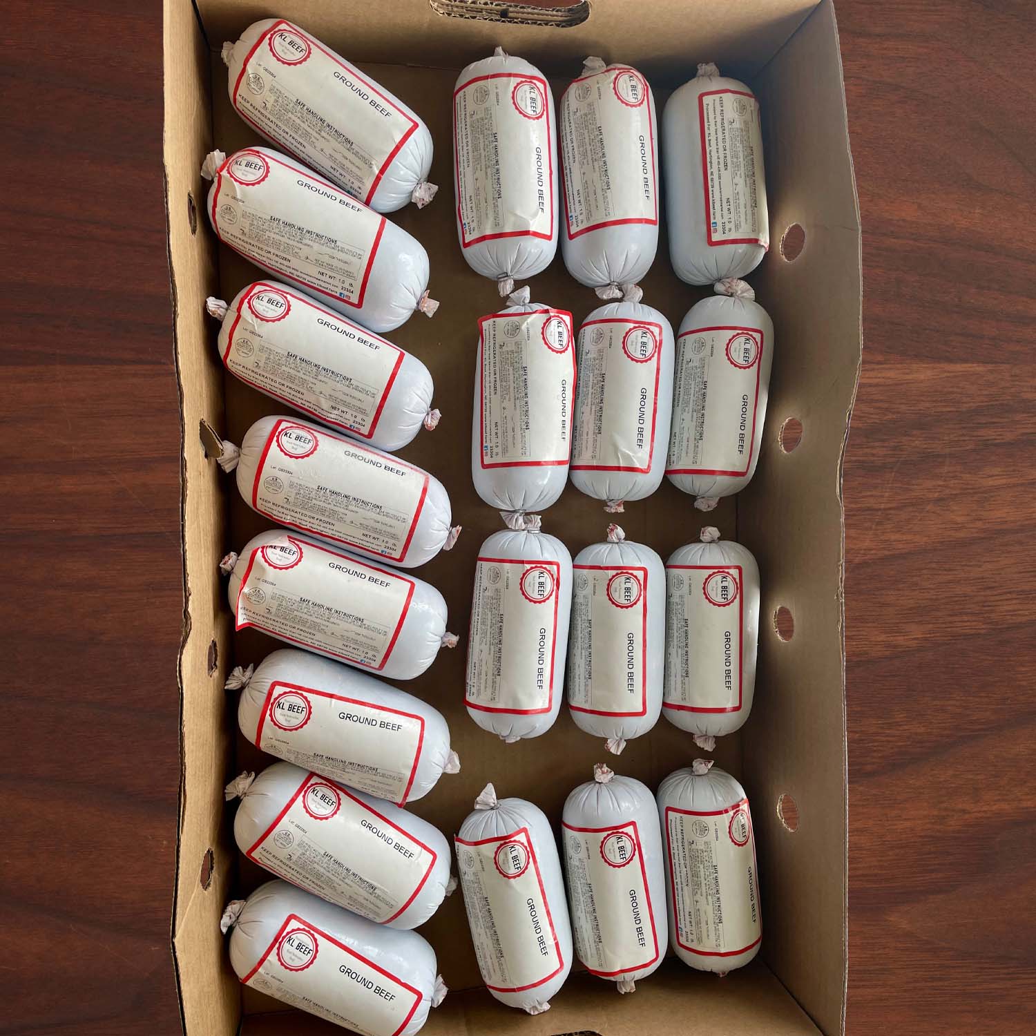Ground Beef Box (10, 25 or 50 lbs) – KL Beef